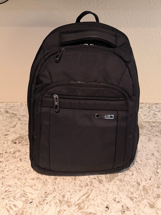 Samsonite | Bags | Samsonite Black Mens Multi Zippered Laptop Backpack ...